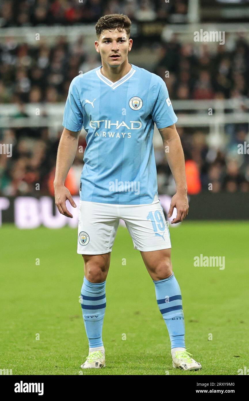 Julián Álvarez #19 of Manchester City during the Carabao Cup Third ...