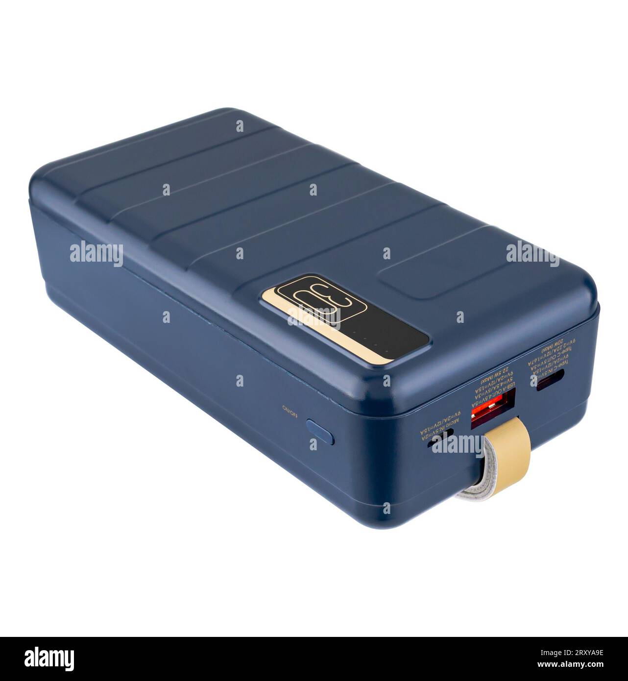 external battery for charging the phone on a white background in ...