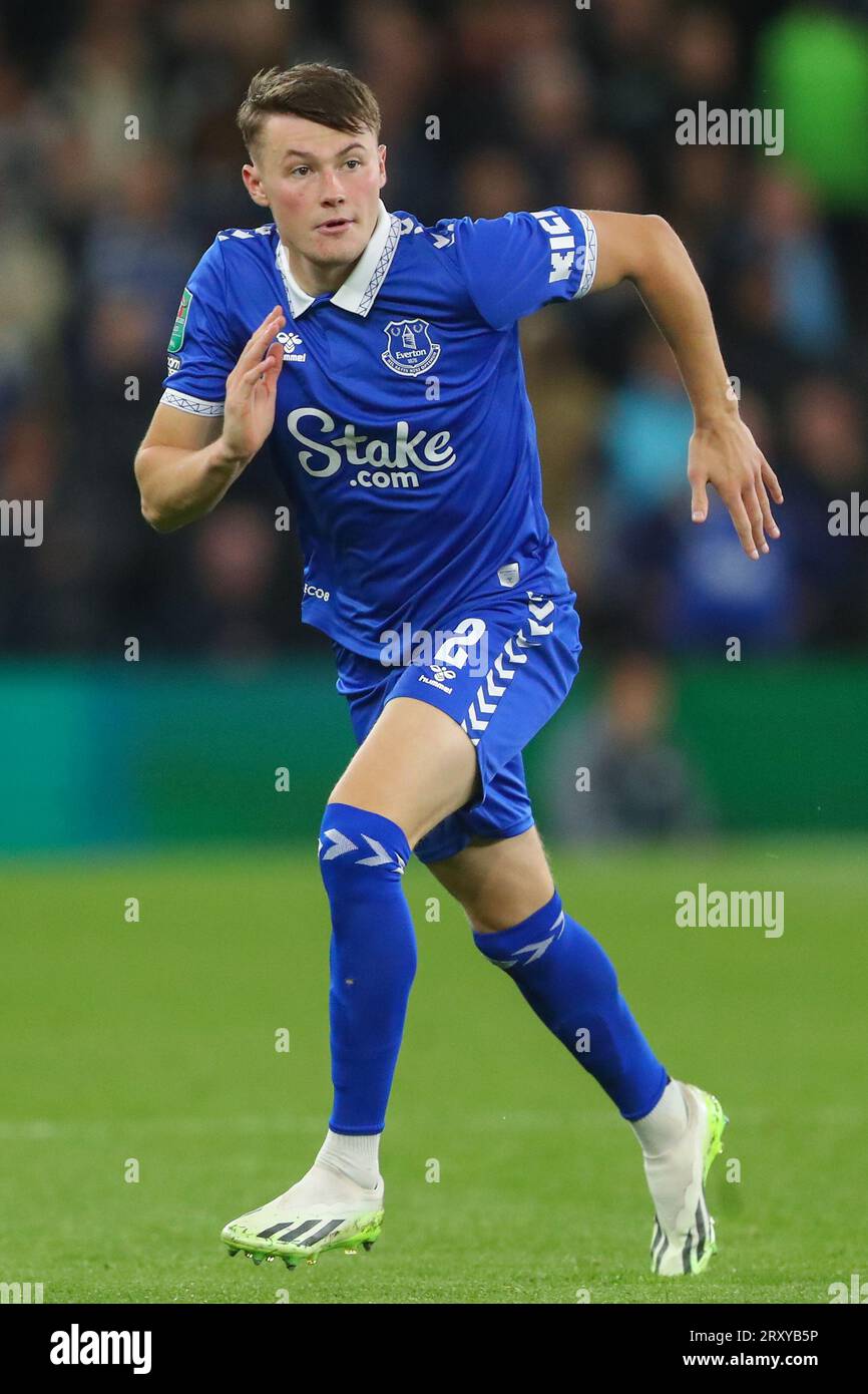 Nathan Patterson #2 of Everton during the Carabao Cup Third Round match ...