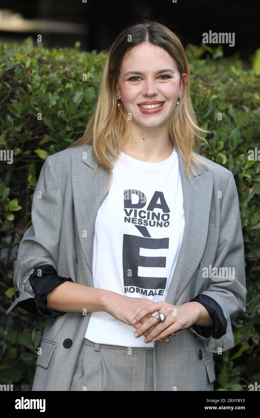 Rome Rai Mazzini Headquarters Photocall For The Tv Series Cuori 2 In The Photo Romina