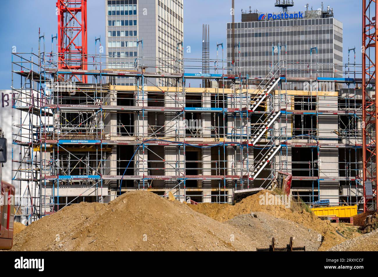 Large construction site, offices and flats in the so-called literature ...