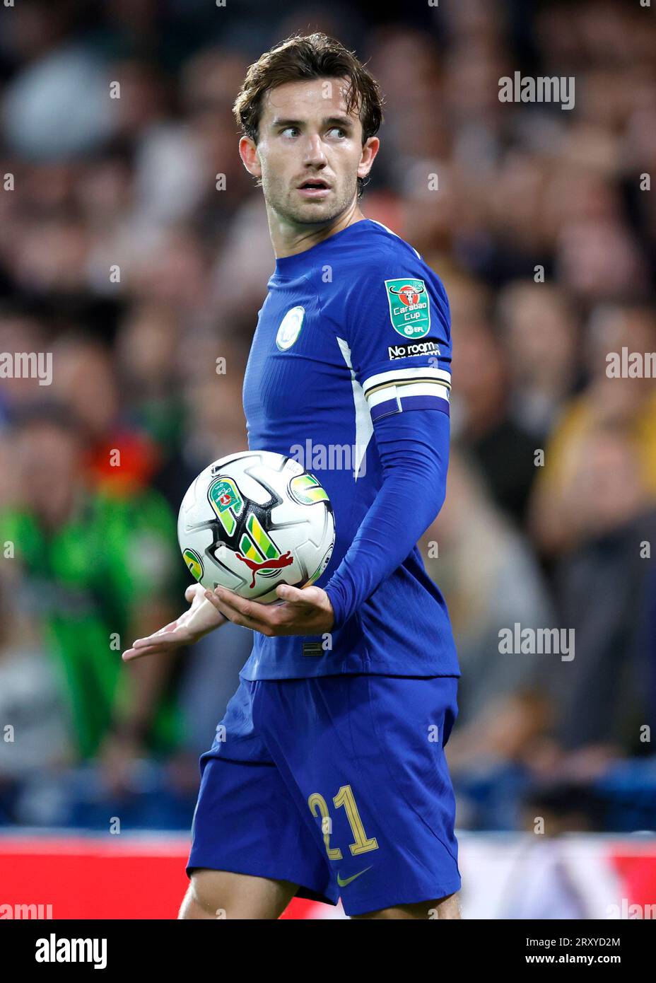 Chelsea's Ben Chilwell looks on during the Carabao Cup third round ...