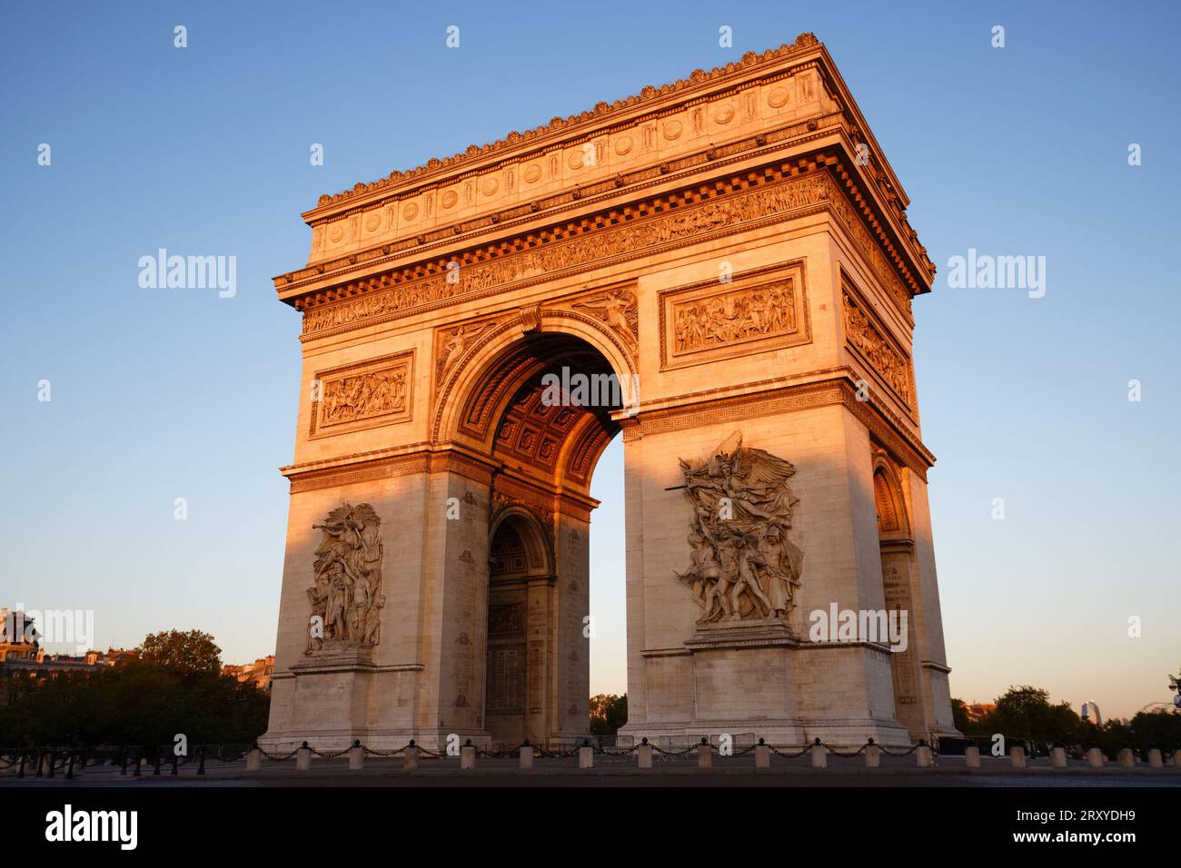 The Triumphal Arch is one of the most visited monuments in Paris Stock ...