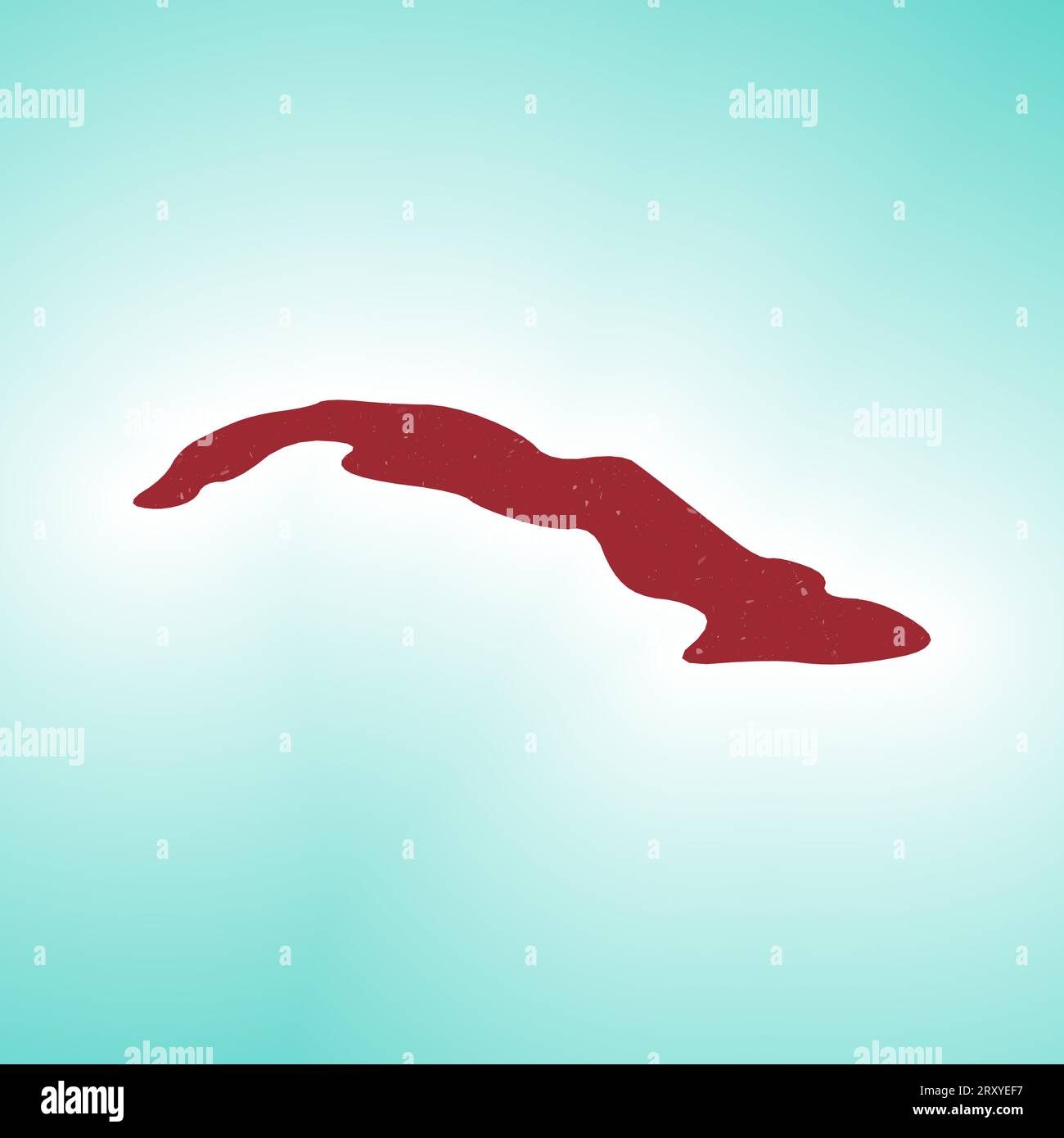 Cuba shape on gradient background. Country map with scratch texture ...