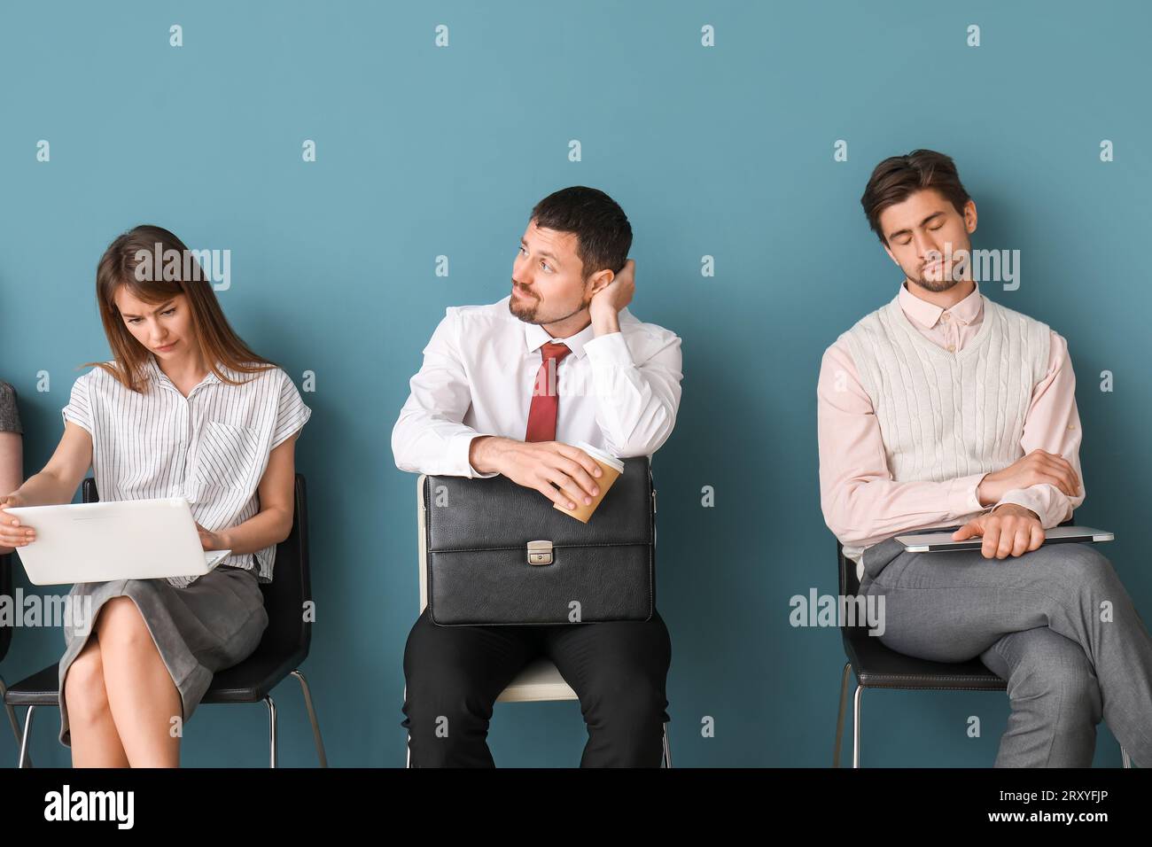Company interviewing job applicants office hi-res stock photography and ...