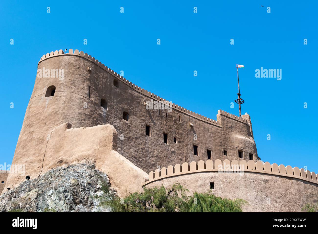 Al Mirani Fort in Muscat, Oman Stock Photo - Alamy