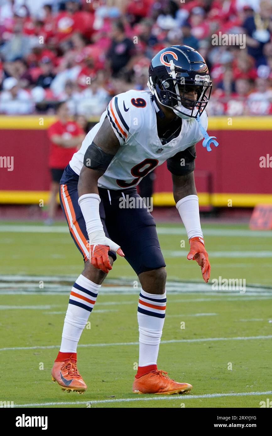 Chicago Bears safety Jaquan Brisker in a action against the Kansas City ...