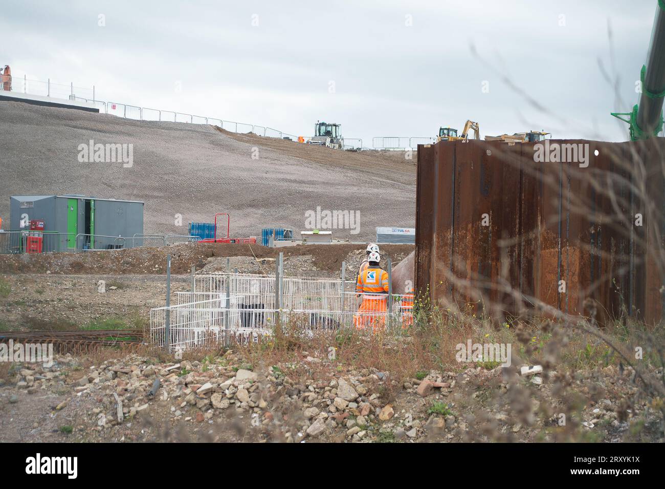 Harefield, UK. 27th September, 2023. HS2 High Speed Rail Phase 1 ...