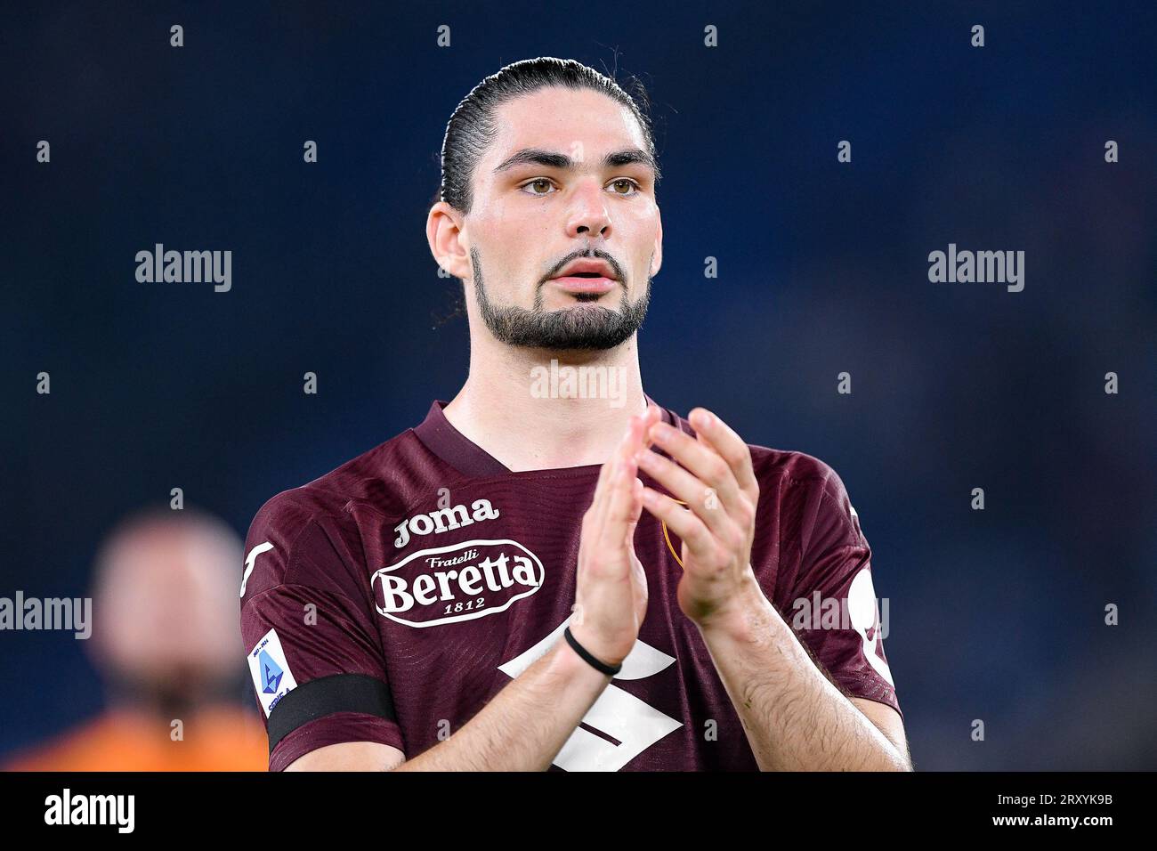 Saba Sazonov of Torino FC applauds his supporters during the Serie A ...