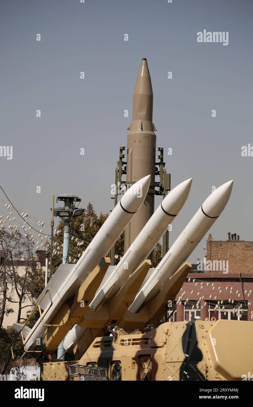 September 26, 2023, Tehran, Iran: An Iranian surface-to-surface missile ...
