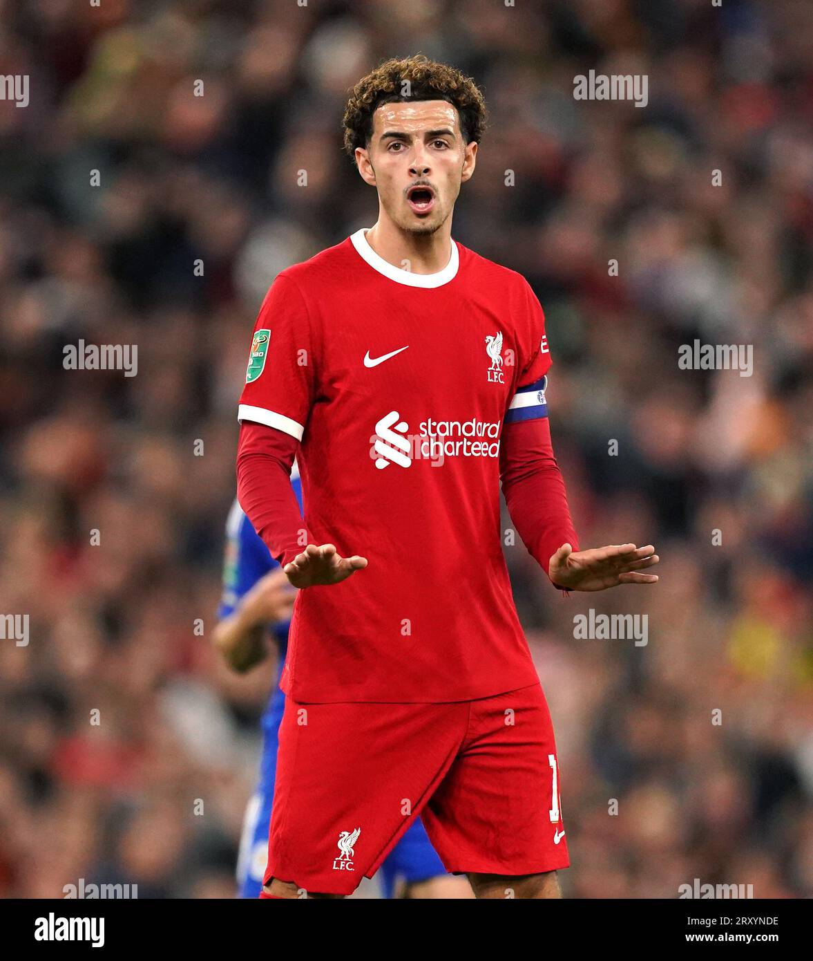 Liverpool's Curtis Jones during the Carabao Cup third round match at ...