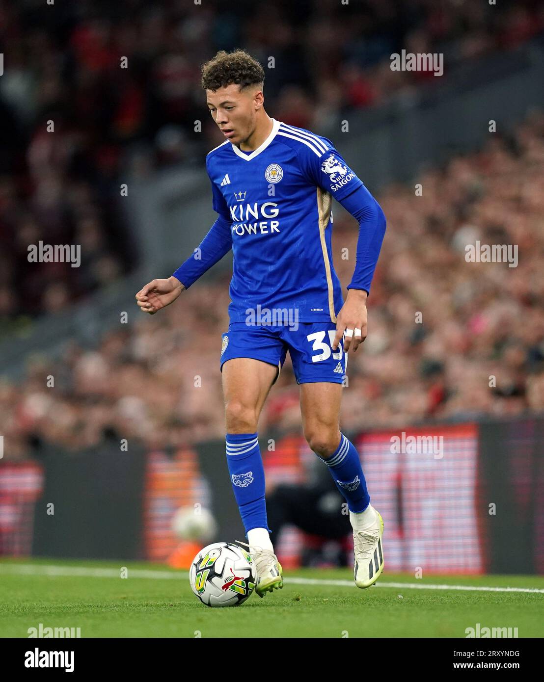 Leicester City's Kasey McAteer during the Carabao Cup third round match ...