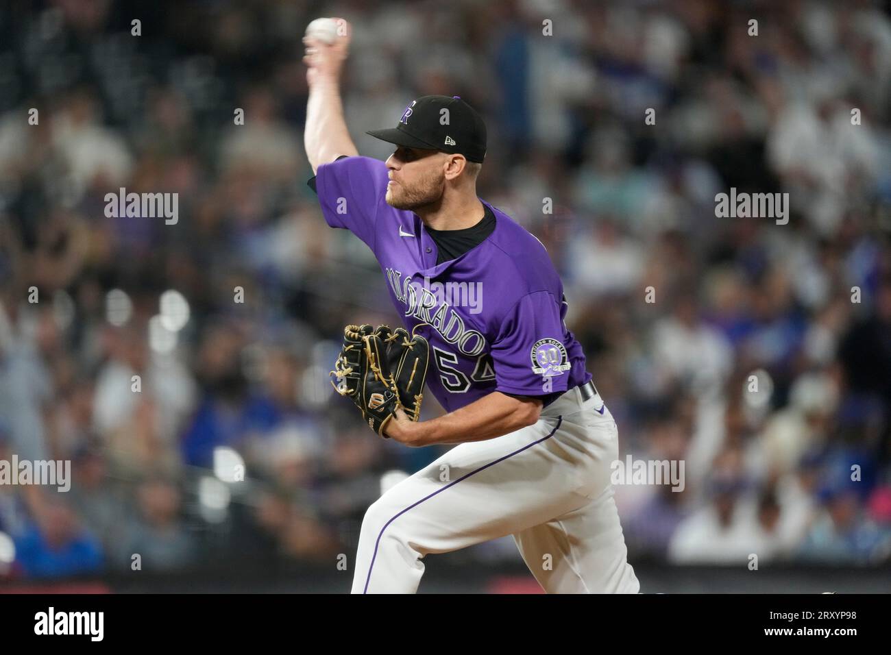 Colorado Rockies relief pitcher Matt Koch (54) in the fourth inning of ...