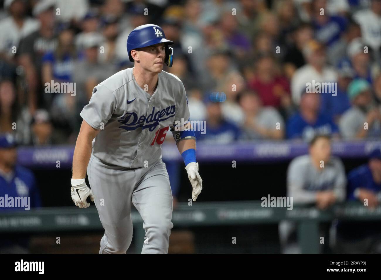 Los Angeles Dodgers catcher Will Smith (16) in the second inning of the ...