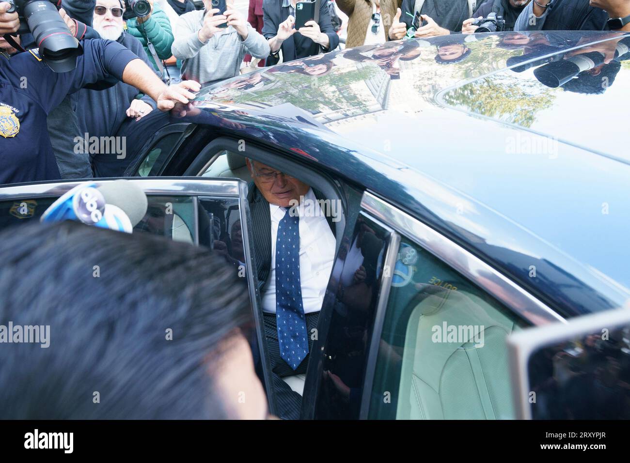 US Senator representing New Jersey Bob Menendez and his wife Nadine ...