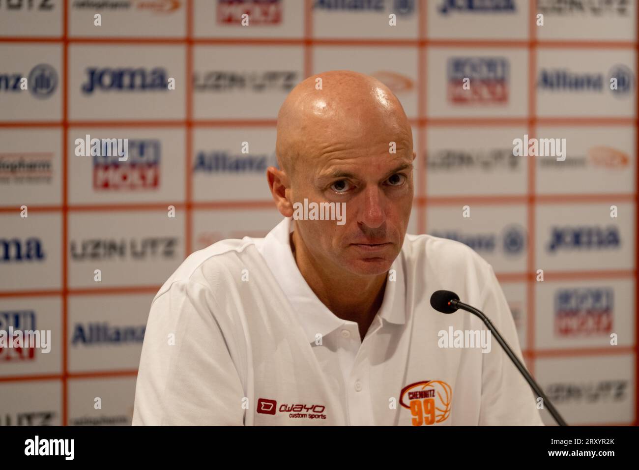 27 September 2023, Bavaria, Neu-Ulm: Basketball: Bundesliga, ratiopharm ...