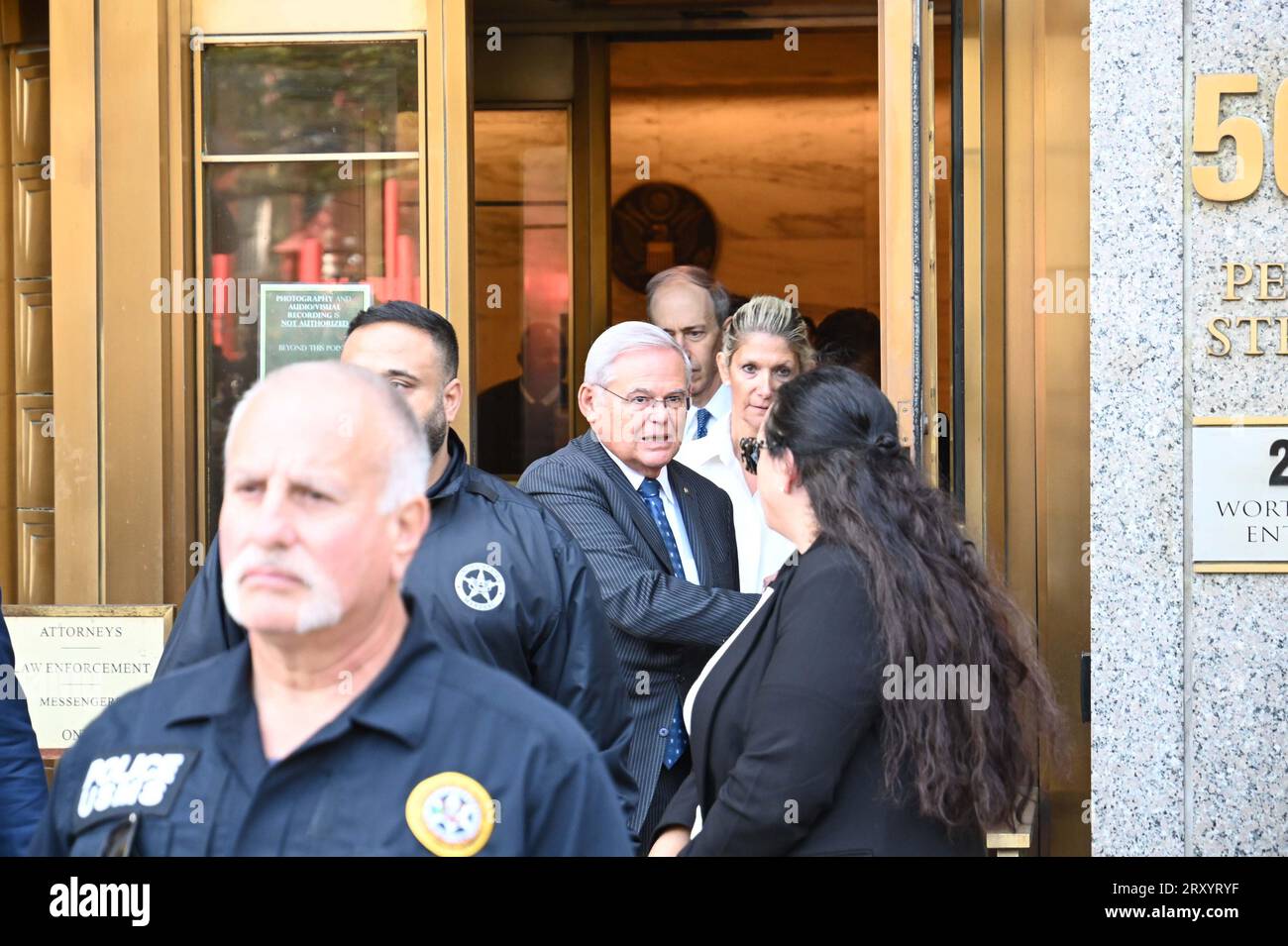 September 27, 2023, New York, New York: (NEW) US Senator Robert ...