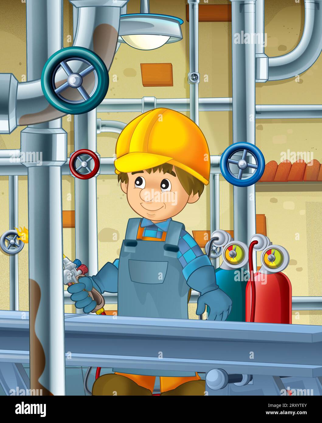 Illustration Of Plumber Cartoon 185 Plumber Cartoon Stock Photos,