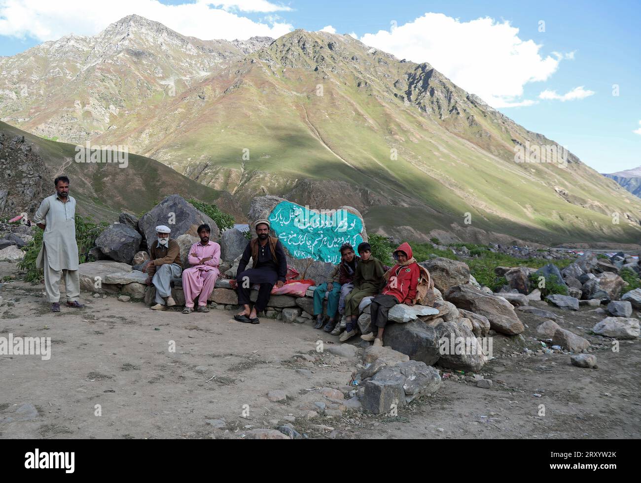 Nomadic family in the Kaghan Valley of northern Pakistan Stock Photo ...