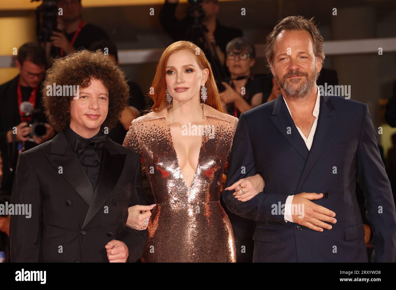 VENICE, ITALY - SEPTEMBER 08: Peter Sarsgaard, Michel Franco and ...