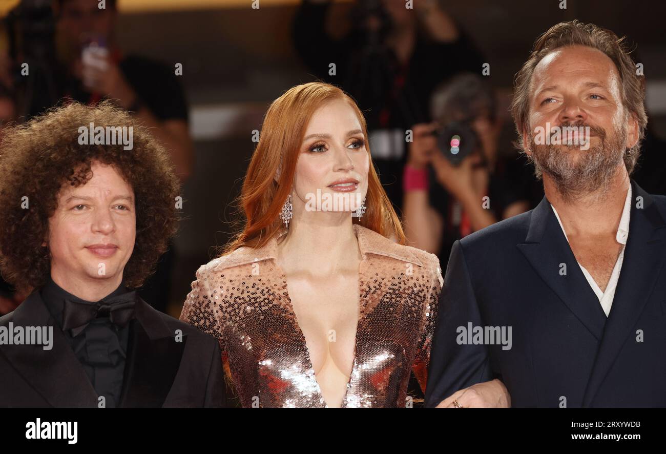 VENICE, ITALY - SEPTEMBER 08: Peter Sarsgaard, Michel Franco and ...
