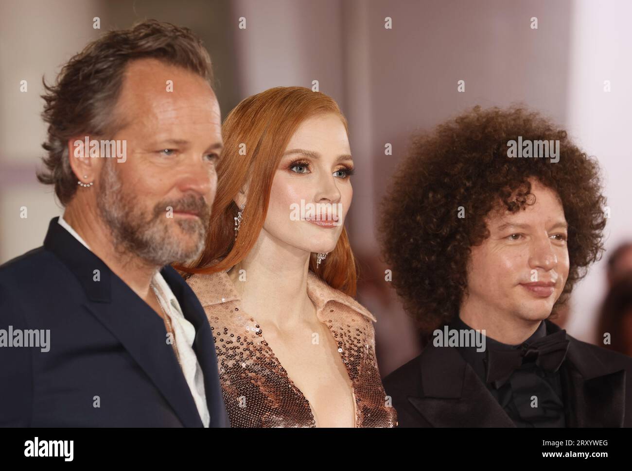 VENICE, ITALY - SEPTEMBER 08: Peter Sarsgaard, Michel Franco and ...