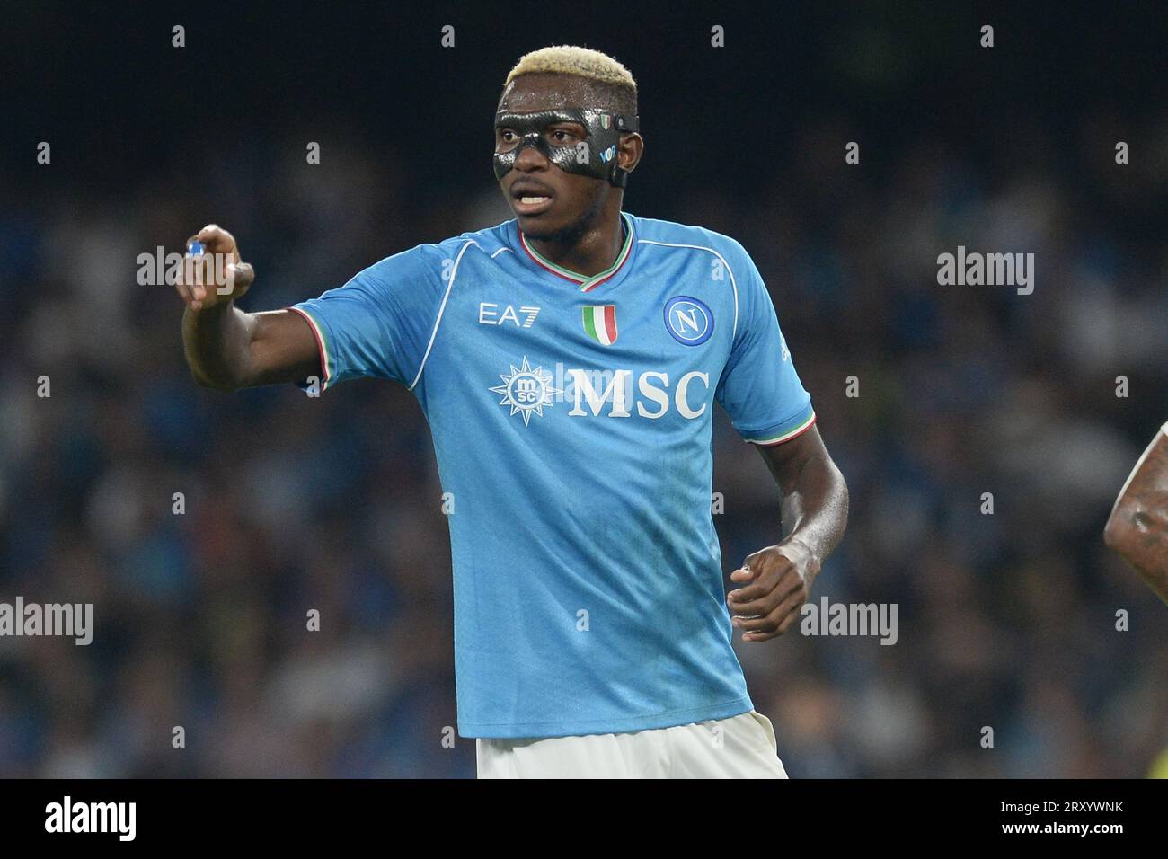 Victor Osimen of SSC Napoli gesticulates during Serie A between SSC ...