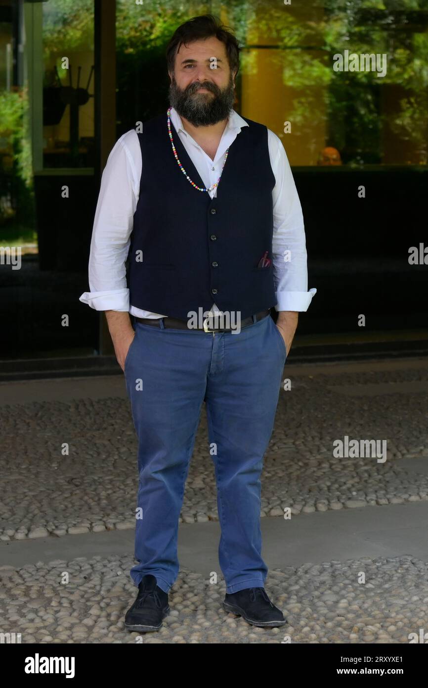 Matteo Leotto attends the photocall of Rai series Eppure cadiamo felici ...