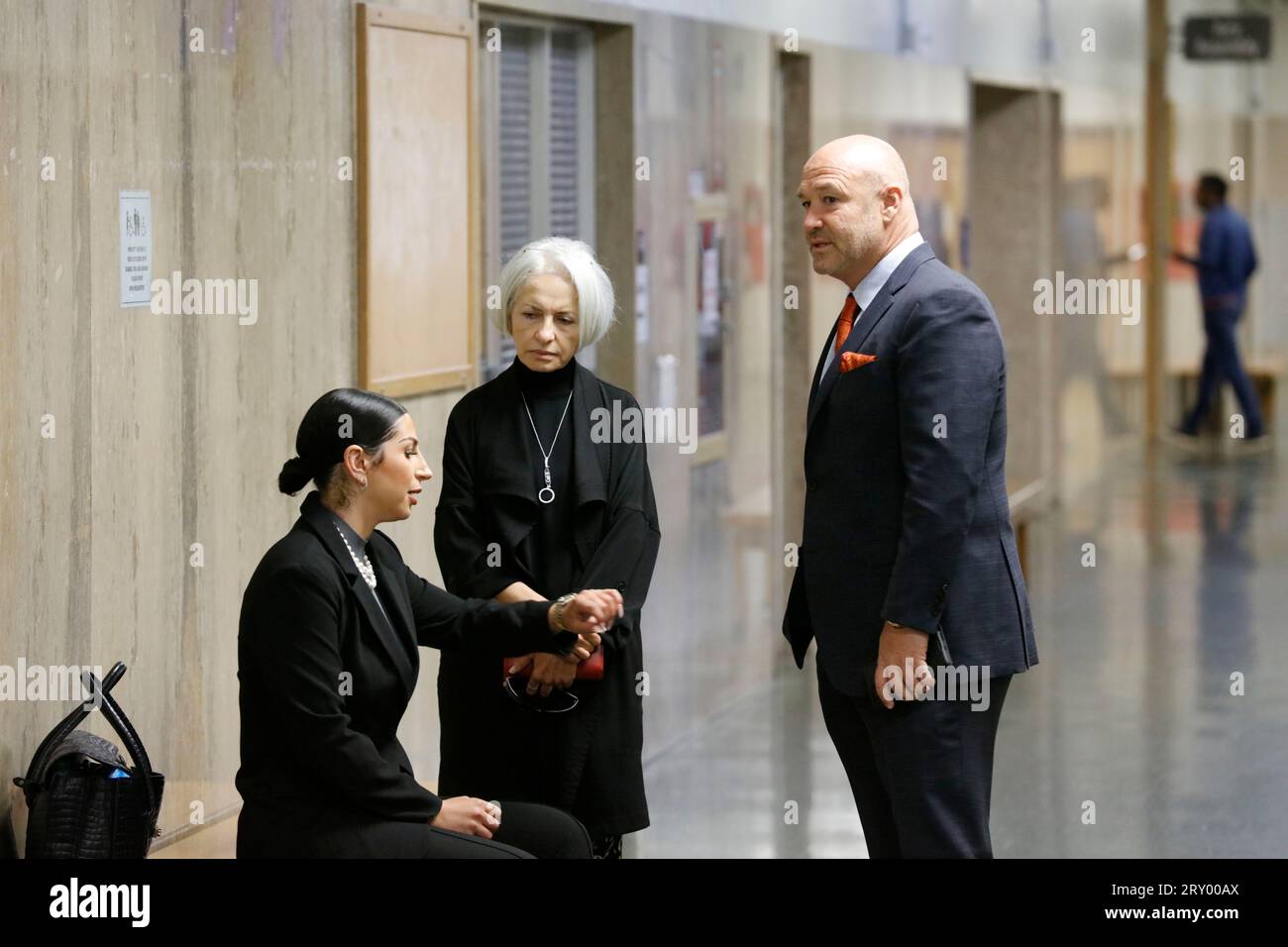 August 15, 2023, San Francisco, California, USA: Mahnaz Momeni, mother ...