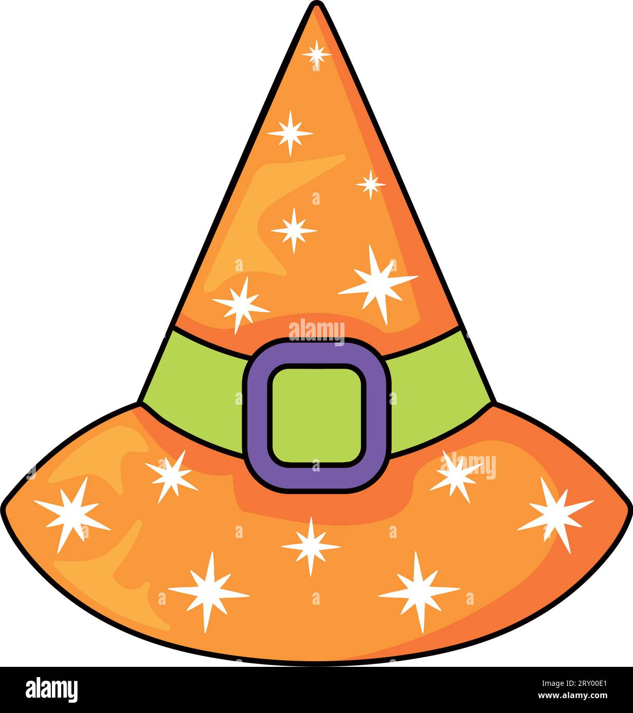 halloween witch hat illustration isolated Stock Vector Image & Art - Alamy