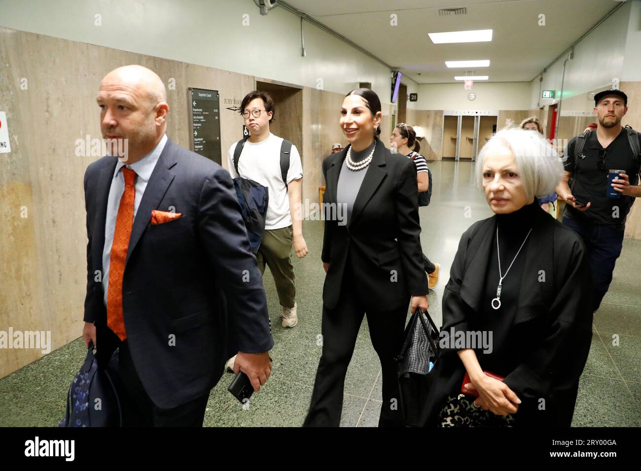 August 15, 2023, San Francisco, California, USA: Mahnaz Momeni, mother ...