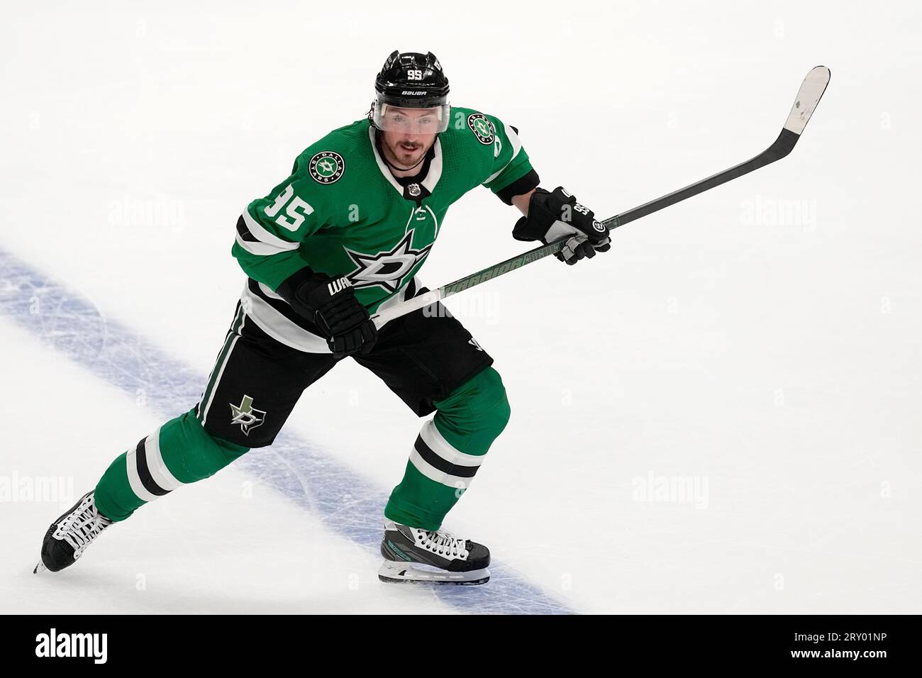 Dallas Stars center Matt Duchene sprints across the ice during a ...