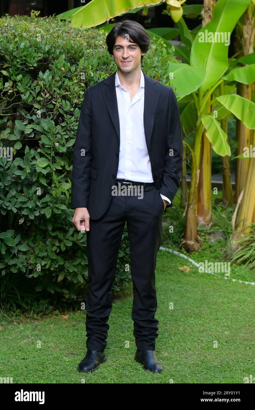 Carmine Buschini attends the photocall of second season of Rai series ...