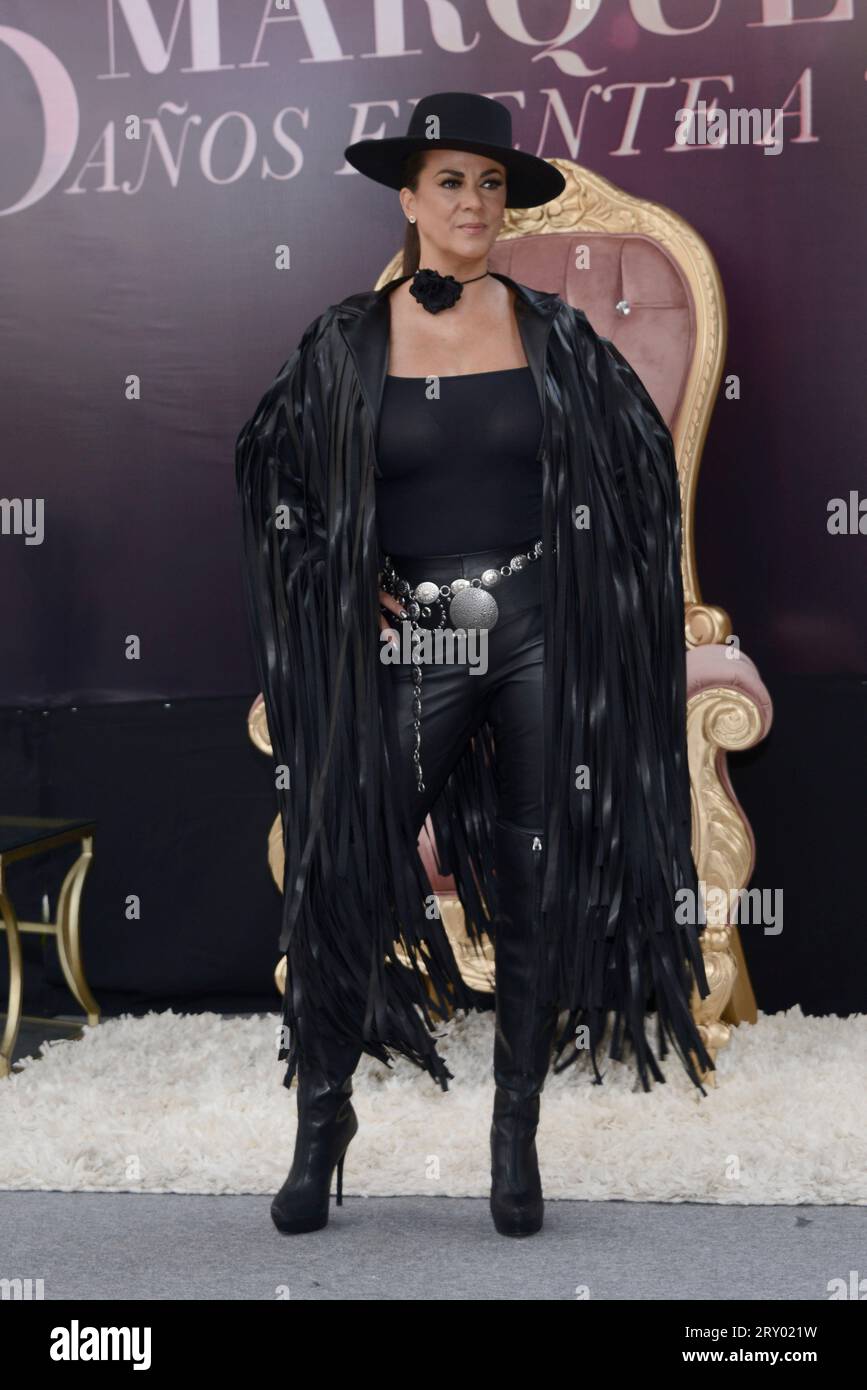 September 27, 2023, Mexico City, Mexico: Singer Edith Marquez attends a ...