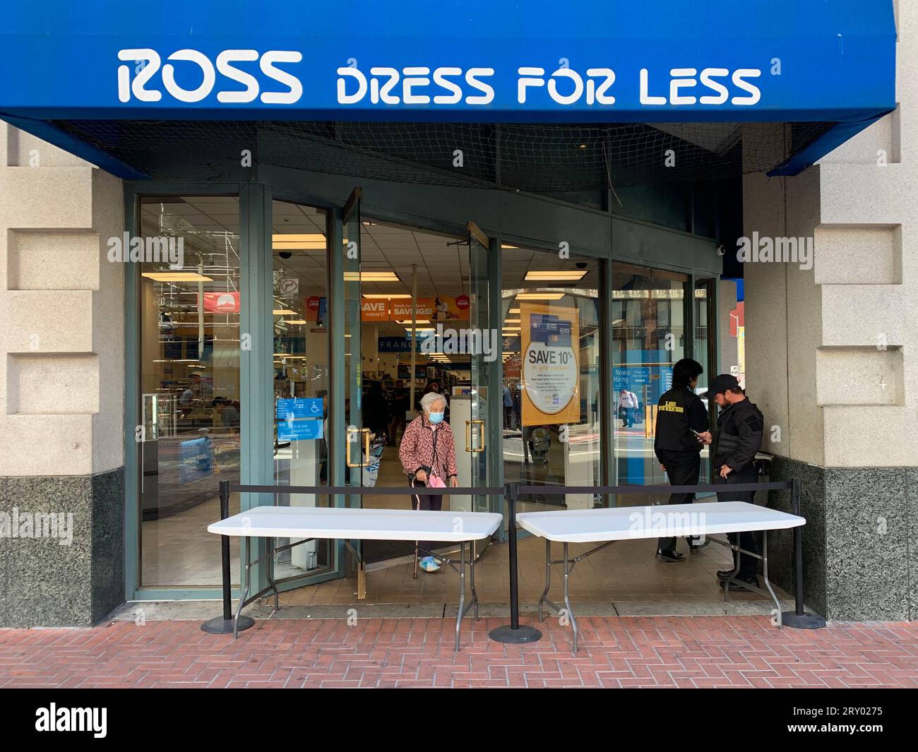 August 16, 2023, San Francisco, California, USA: Enhanced security at ...