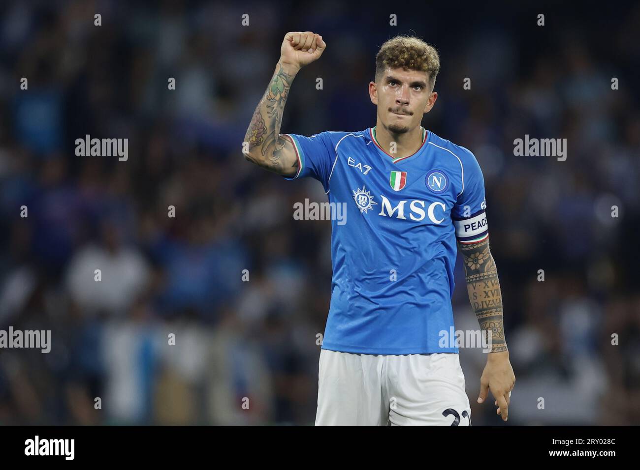 SSC Napoli's Italian defender Giovanni Di Lorenzo celebrate victory ...