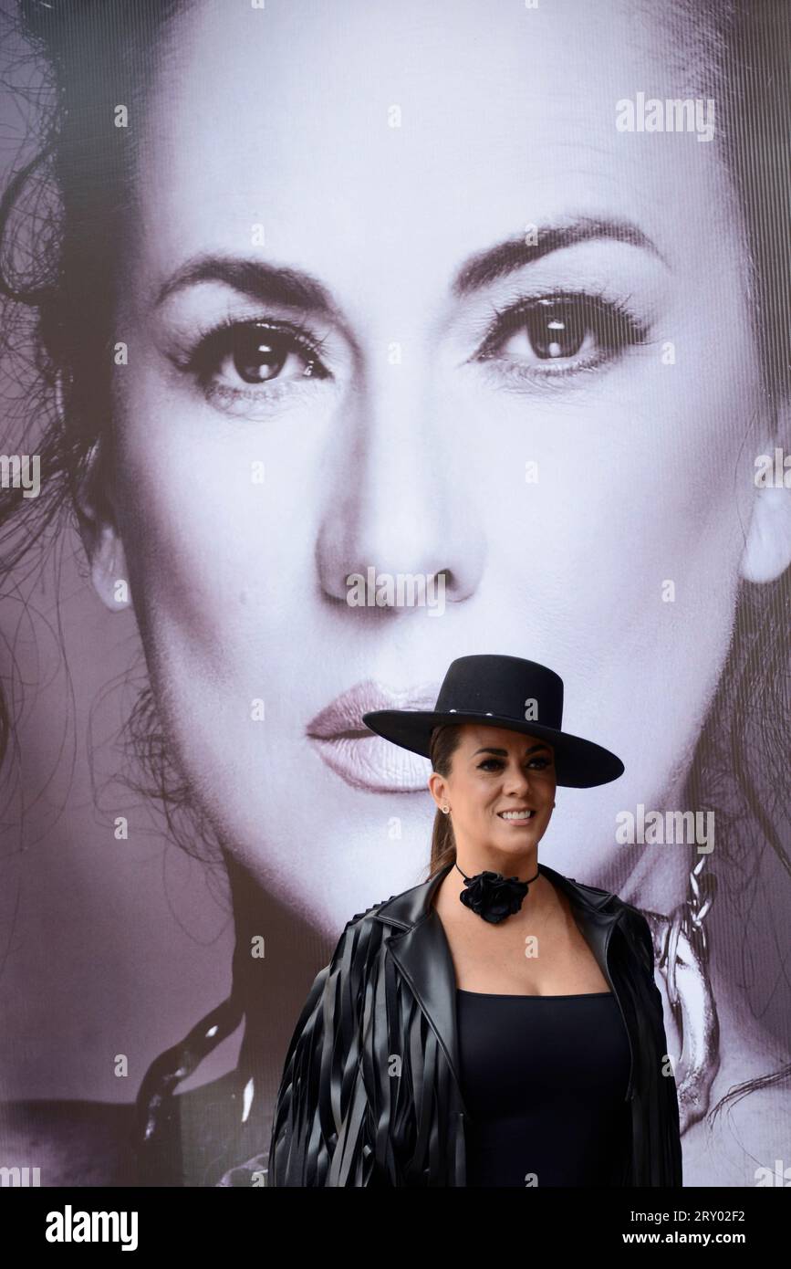 September 27, 2023, Mexico City, Mexico: Singer Edith Marquez attends a ...