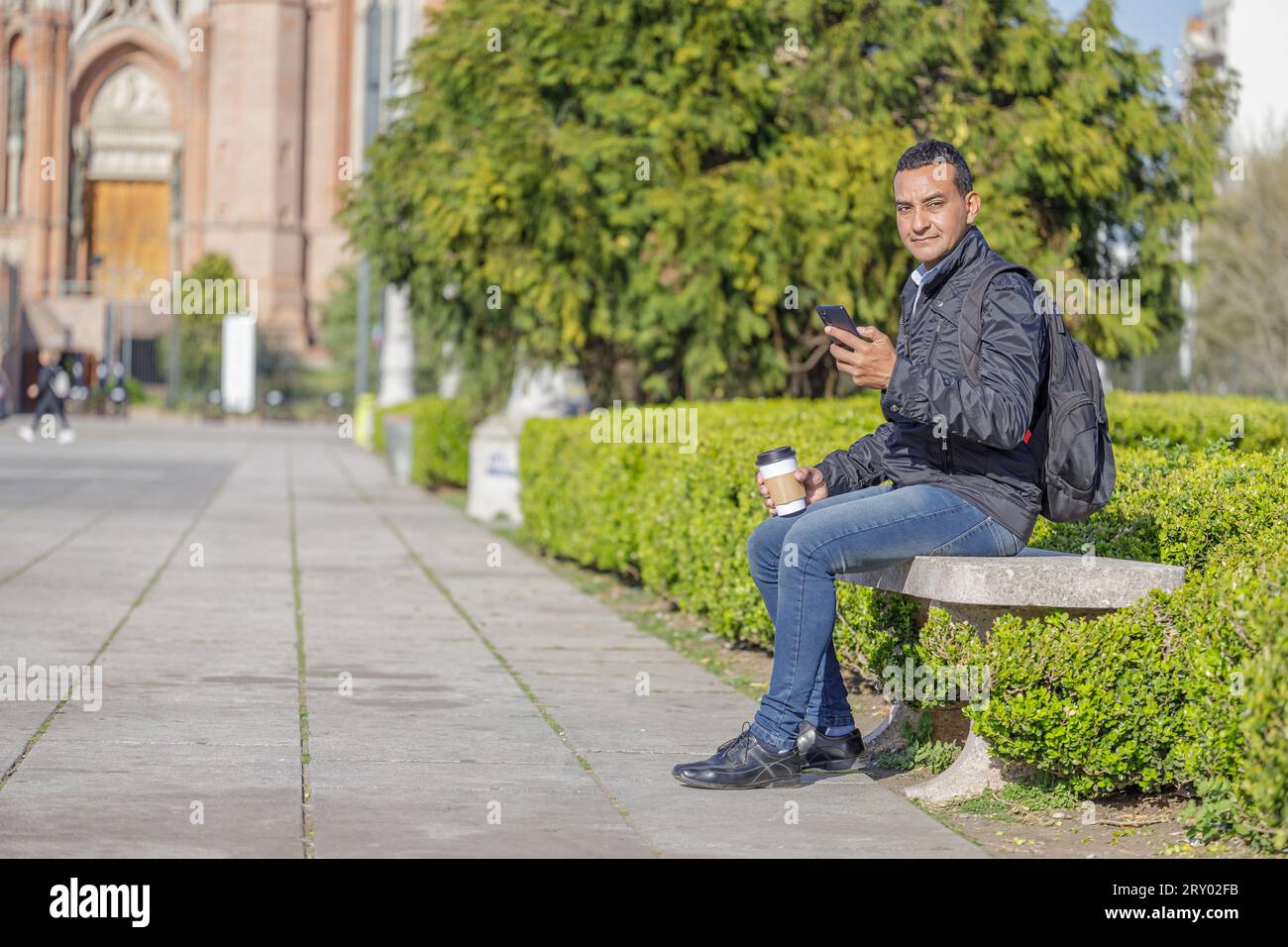 Mobile park bench hi-res stock photography and images - Alamy