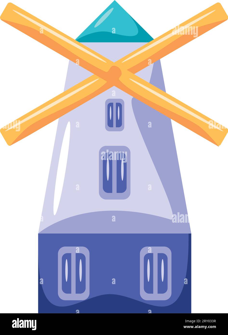 Old windmill windmills Cut Out Stock Images & Pictures - Alamy