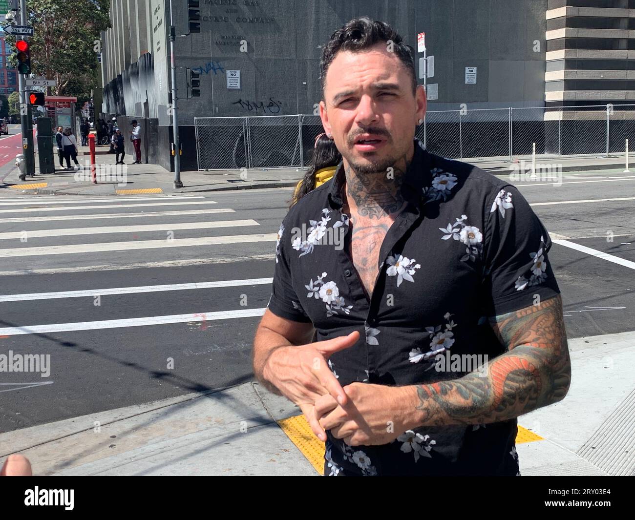 August 27, 2023, San Francisco, California, USA: Ricci Wynne, a ...