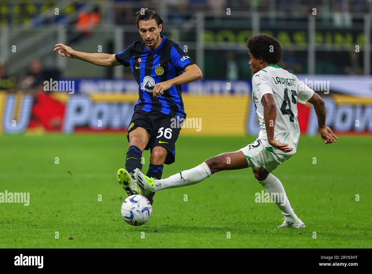 Matteo Darmian of FC Internazionale seen in action during Serie A 2023/ ...
