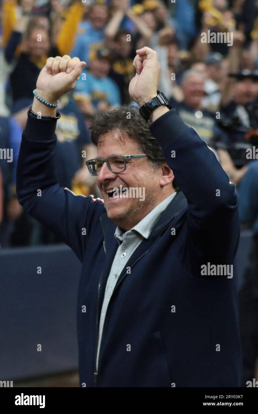 MILWAUKEE, WI - SEPTEMBER 26: Milwaukee Brewers president Mark ...