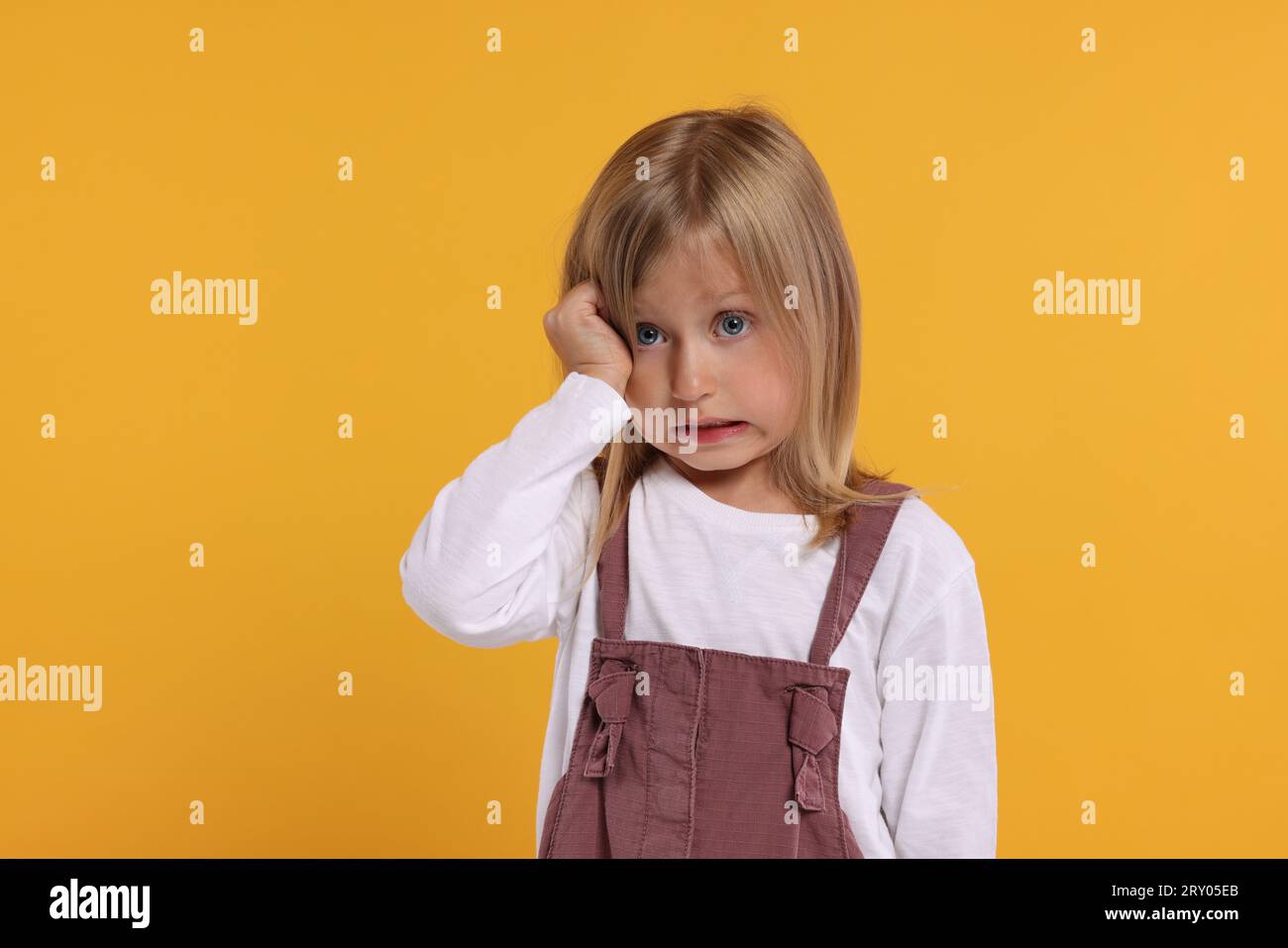 Embarrassed kid hi-res stock photography and images - Alamy