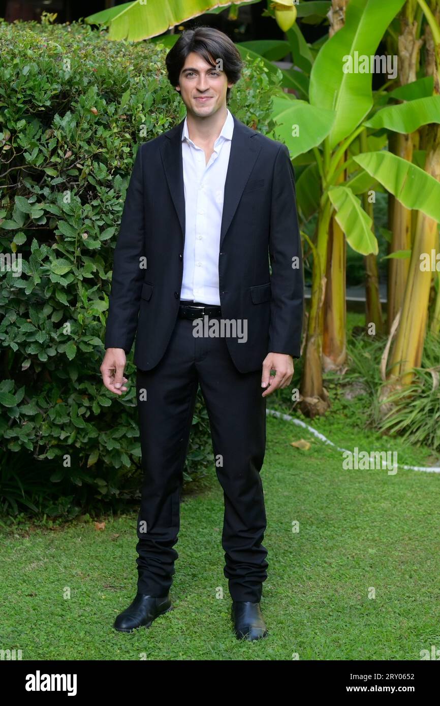 Carmine Buschini attends the photocall of second season of Rai series ...