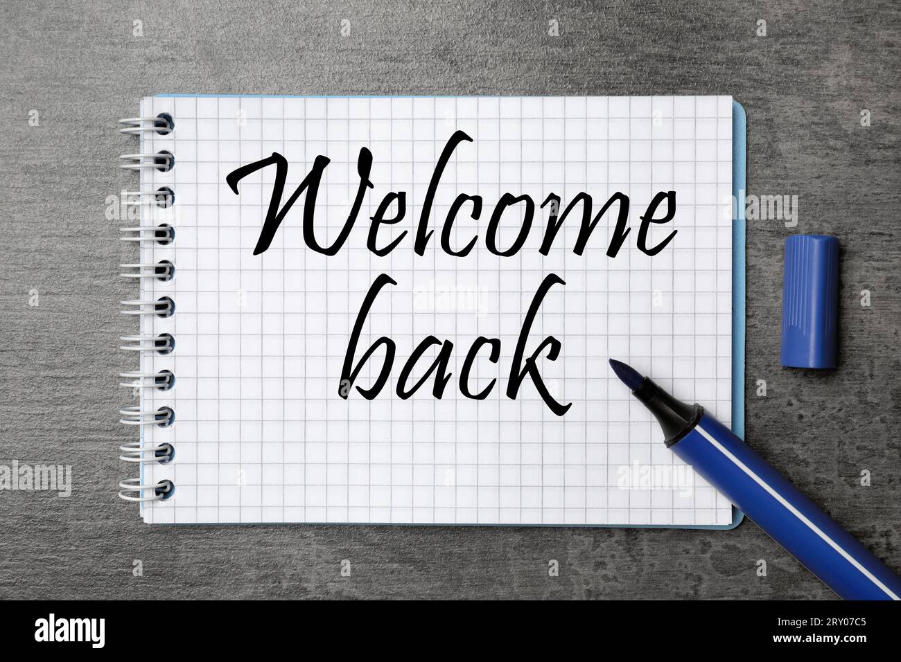 Welcome back school card hi-res stock photography and images - Alamy