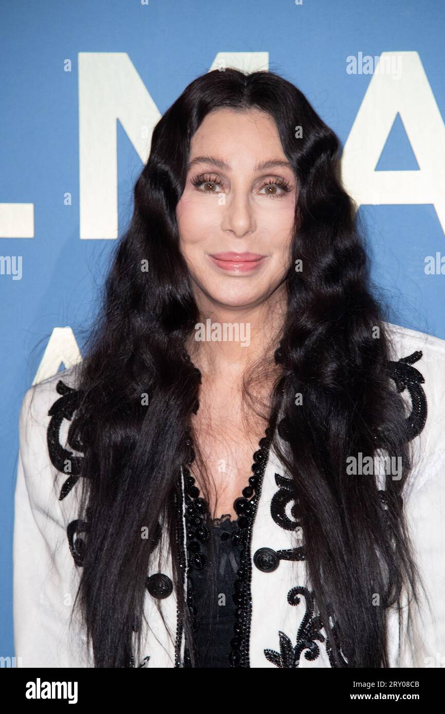 Paris, France, on September 27, 2023. Cher attending the Balmain ...