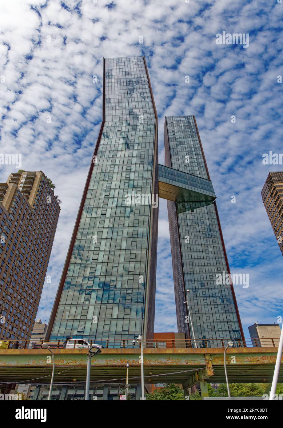 The Copper is a pair of canted copper-clad residential towers in ...