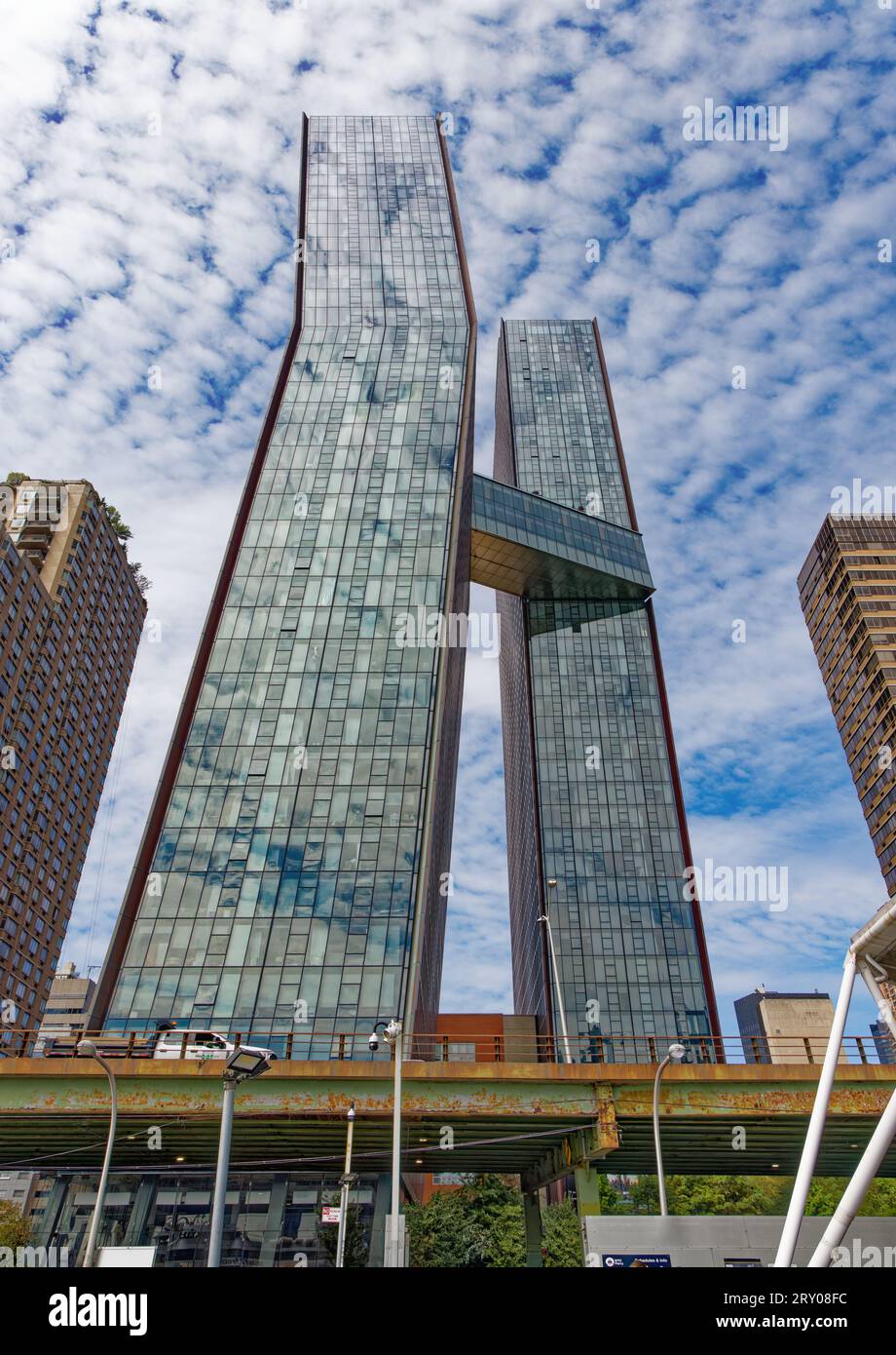 The Copper is a pair of canted copper-clad residential towers in ...