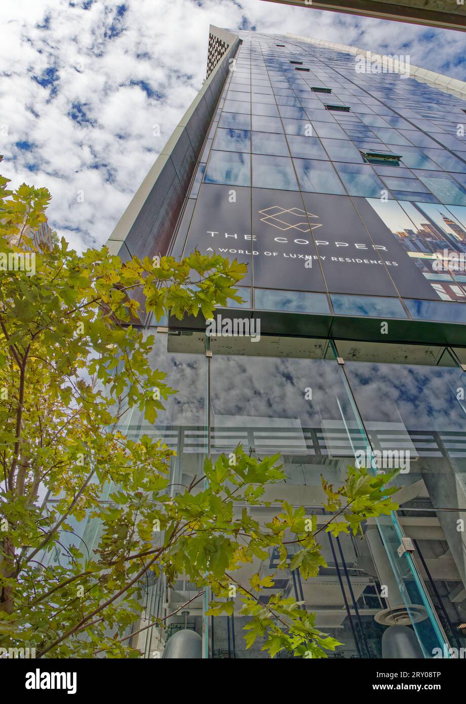 The Copper is a pair of canted copper-clad residential towers in ...