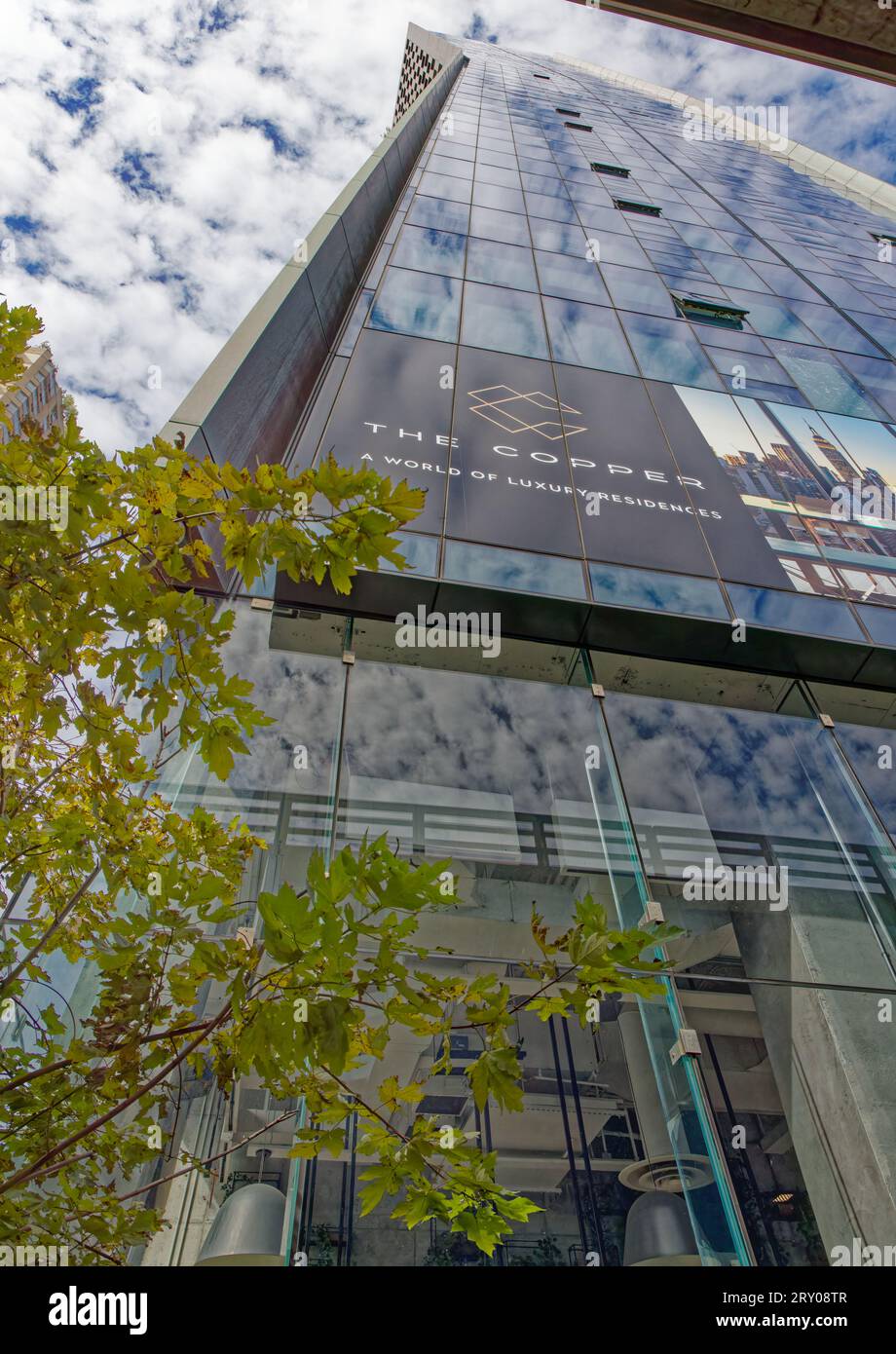 The Copper is a pair of canted copper-clad residential towers in ...